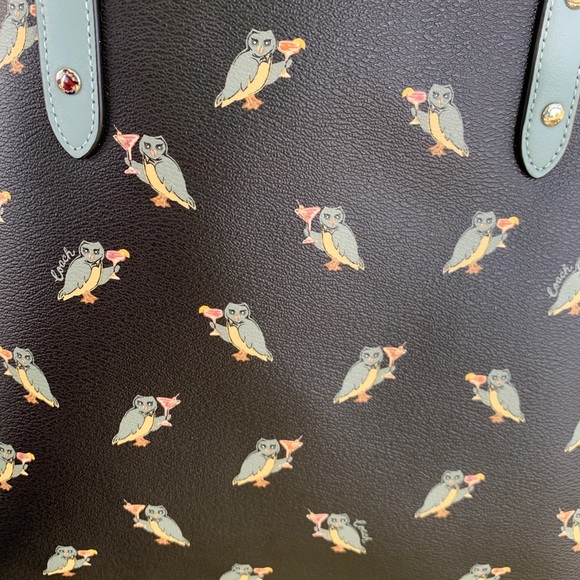 Coach | Bags | Authentic Coach F8235 Reversible City Tote Owl | Poshmark